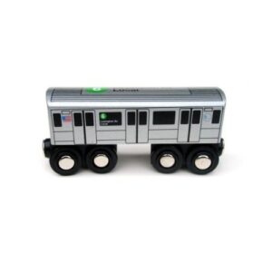 munipals nyc subway 6 car toy train wooden railway compatible