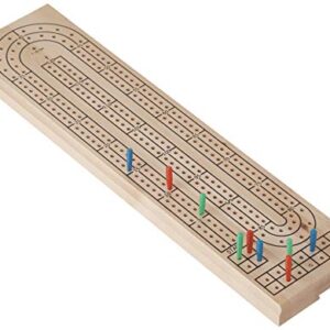 CHH Natural 2-Track Wood Cribbage Board Game