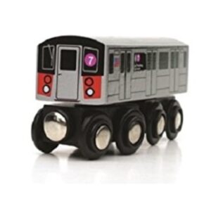 Munipals Wooden Railway NYC Subway Car 7