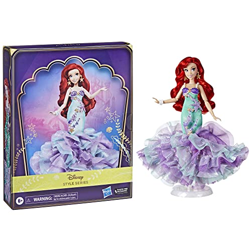 Disney Princess Style Series Ariel Fashion Doll, Deluxe Collector Doll with Accessories, The Little Mermaid Toy for Kids Ages 6 and Up