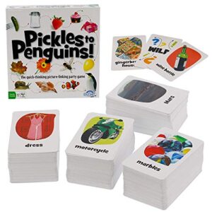 Outset Media - Pickles to Penguins Family Card Game - Quick Thinking, Crazy Picture Connection, Matching Game (Ages 8+)