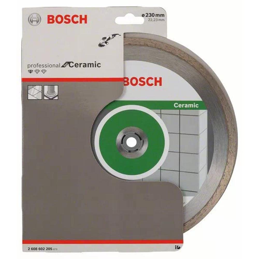 Bosch Professional 1x Standard for Ceramic Diamond Cutting Disc (for Ceramics, Tile, 230x22.23x1.9x7 mm, Accessory for Angle Grinder)