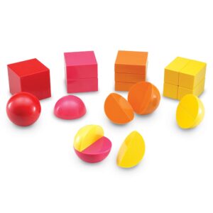 learning resources magnetic 3d fraction shapes