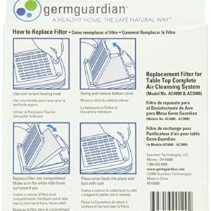 germguardian Guardian Technologies Germ Guardian FLT4000L Genuine High Performance Allergen Filter for AC3900, AC4000 and AC4000CA Air Purifiers, 1 Count