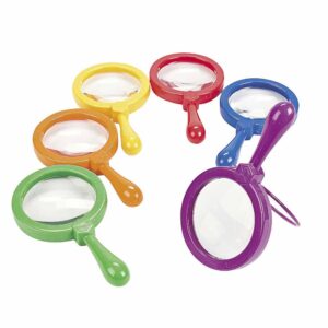 learning resources jumbo magnifiers - 6 pieces, ages 3+ toddler learning toys, exploration toys for kids, magnifiers for kids,back to school supplies, teacher supplies