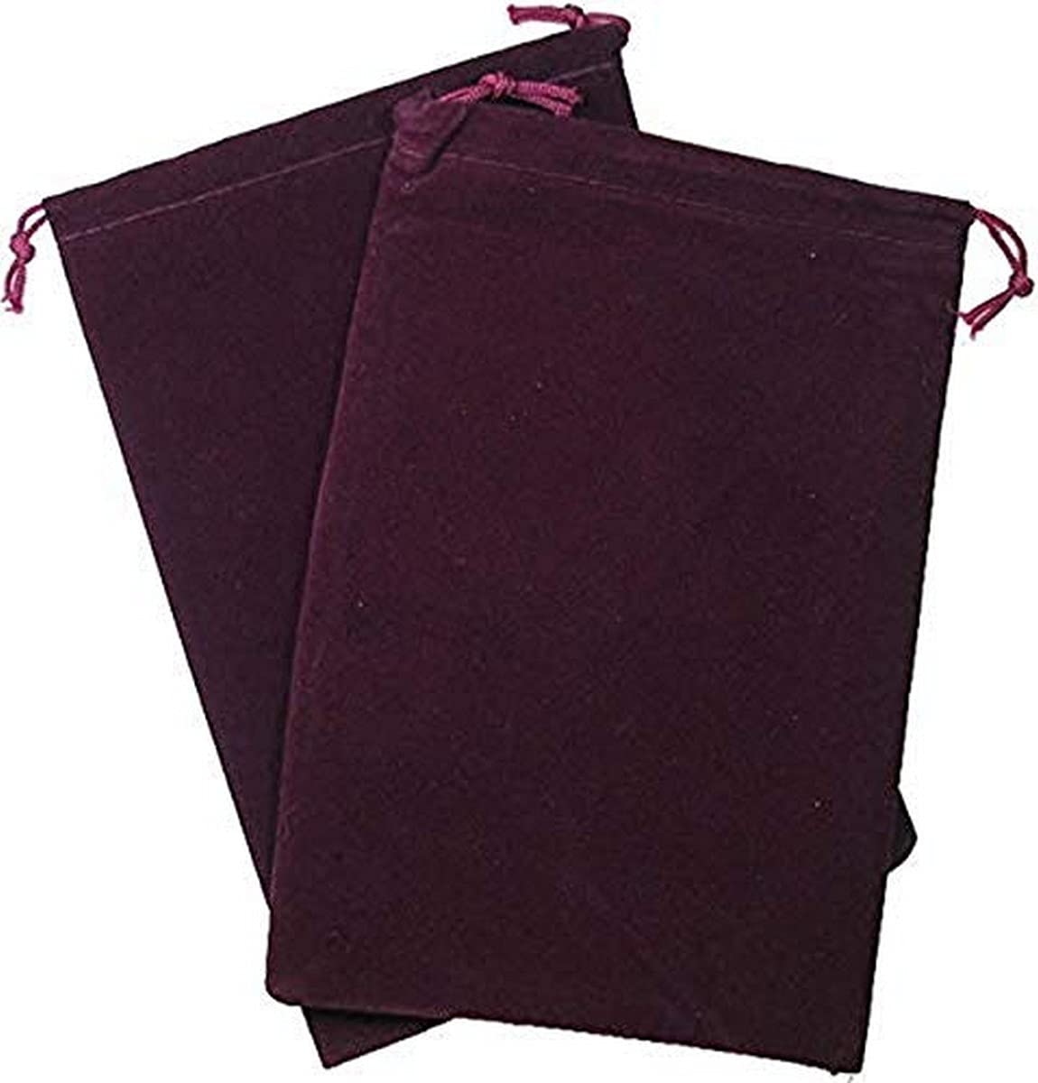 Large Suede Dice Bag, Burgundy