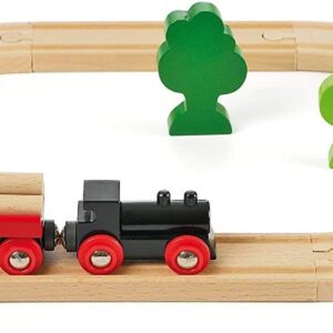 BRIO World - 33042 Little Forest Train Set - Premium 18-Piece Wooden Toy Train Set with Track and Accessories | Perfect for Kids Ages 3 and Up | FSC Certified for Sustainability