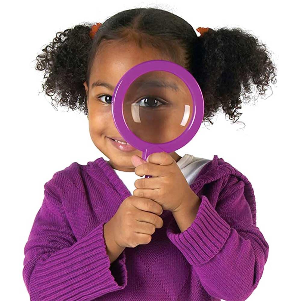 Learning Resources Jumbo Magnifiers - 6 Pieces, Ages 3+ Toddler Learning Toys, Exploration Toys for Kids, Magnifiers for Kids,Back to School Supplies, Teacher Supplies