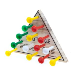 rhode island novelty 4.5" wooden triangle game