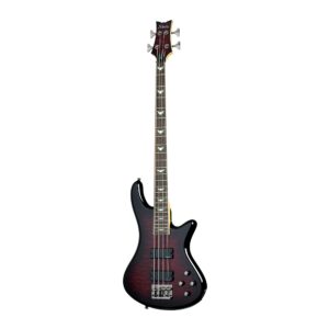 schecter stiletto extreme 4 bass guitar - black cherry