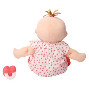 Manhattan Toy Baby Stella Peach with Light Brown Hair Soft First Baby Doll for Ages 1 Year and Up, 15"