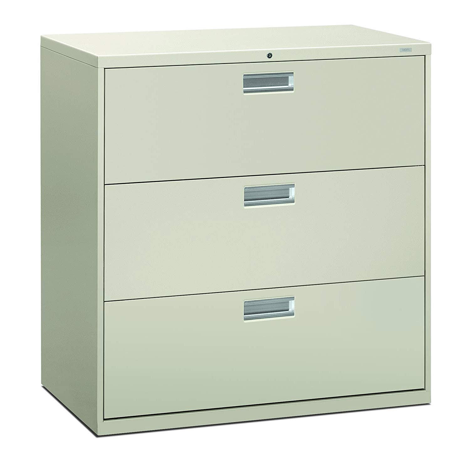 HON Brigade 3 Drawer Lateral File, 42"W, Light Gray, HON693LQ, Lot of 1