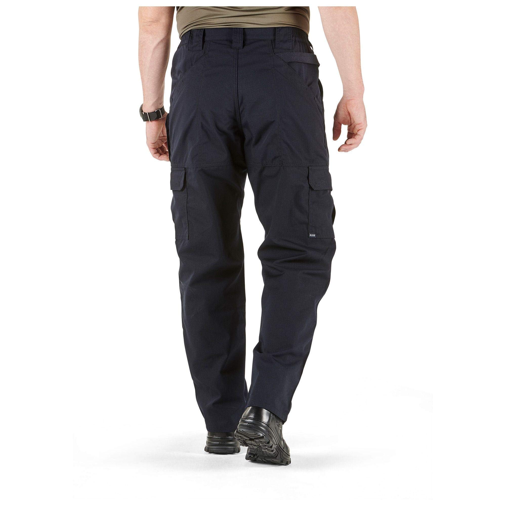 5.11 Tactical Men's Taclite Pro Lightweight Performance Pants, Cargo Pockets, Action Waistband, Dark Navy, 38W x 30L, Style 74273