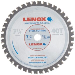 lenox tools circular saw blade, aluminum-cutting, 7 1/4-inch, 60t (21882al714060ct)