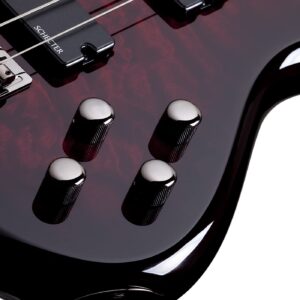 Schecter Stiletto Extreme 4 Bass Guitar - Black Cherry