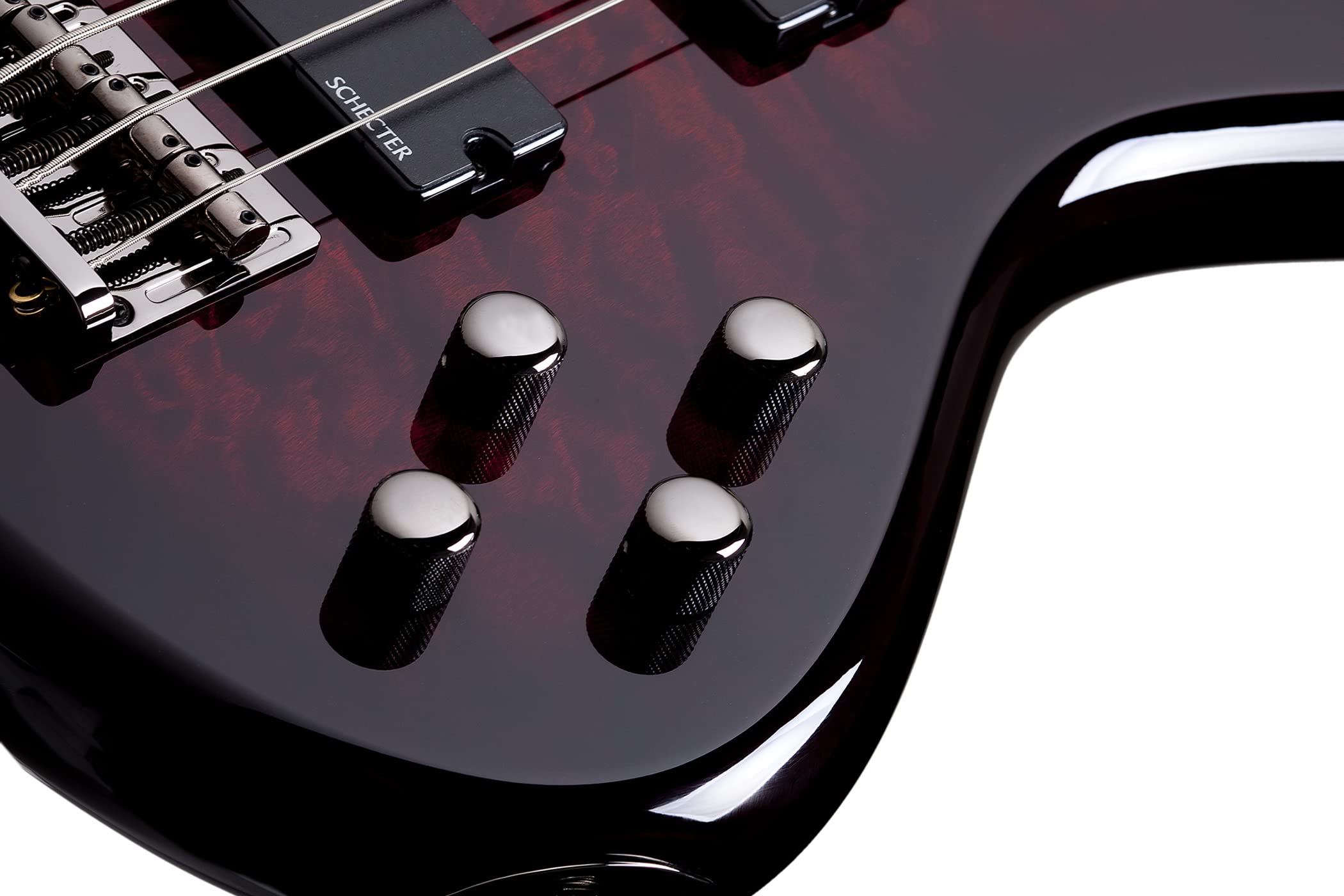 Schecter Stiletto Extreme 4 Bass Guitar - Black Cherry