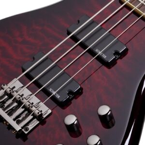 Schecter Stiletto Extreme 4 Bass Guitar - Black Cherry