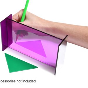 LEARNING ADVANTAGE - 7706 Learning Advantage Reflective GeoMirror - Create Expert Drawings With This Easy Tracing Gadget - Mira-Style Geometry Tool - Observe Reflections, Symmetry and Congruence