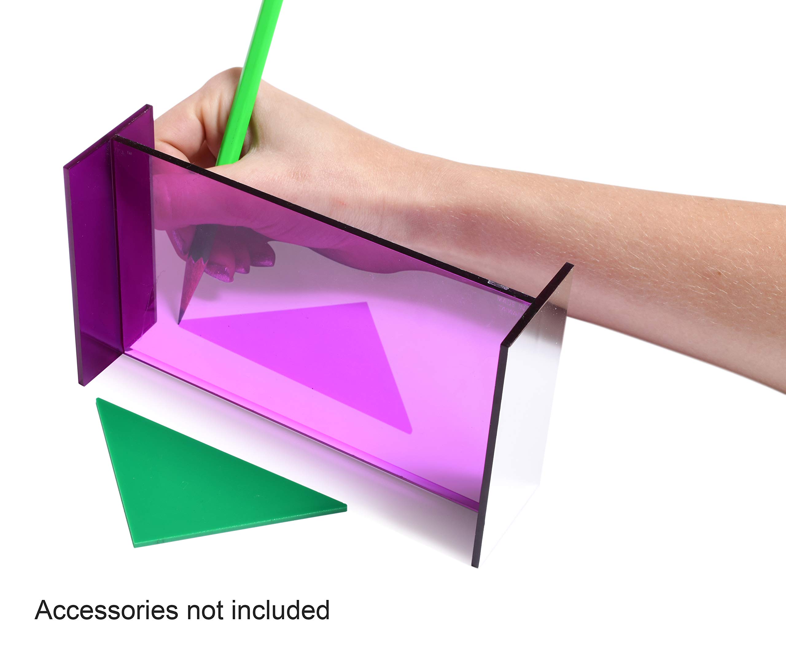 LEARNING ADVANTAGE - 7706 Learning Advantage Reflective GeoMirror - Create Expert Drawings With This Easy Tracing Gadget - Mira-Style Geometry Tool - Observe Reflections, Symmetry and Congruence