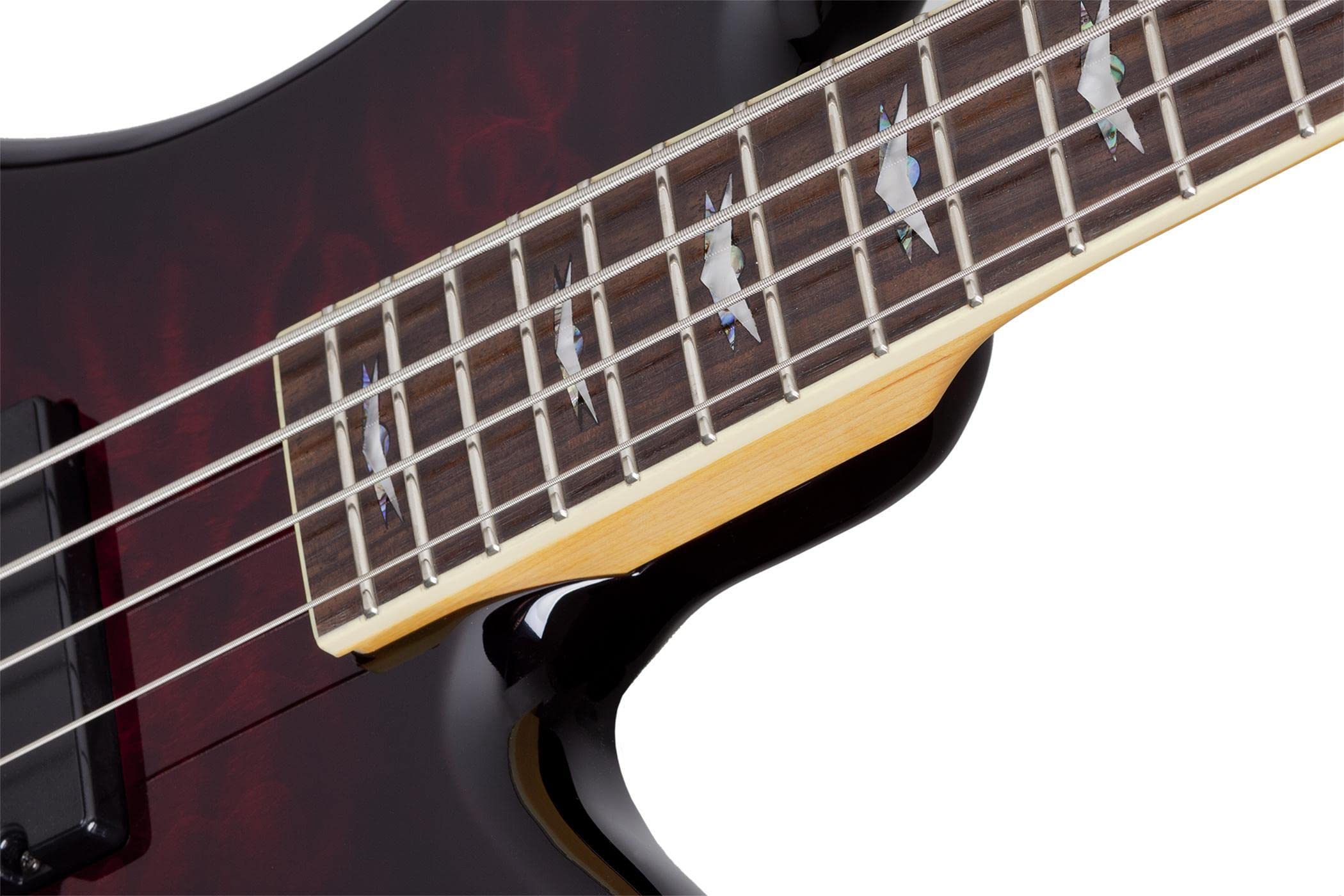 Schecter Stiletto Extreme 4 Bass Guitar - Black Cherry