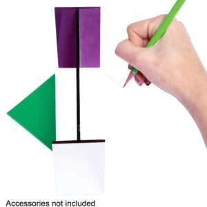 LEARNING ADVANTAGE - 7706 Learning Advantage Reflective GeoMirror - Create Expert Drawings With This Easy Tracing Gadget - Mira-Style Geometry Tool - Observe Reflections, Symmetry and Congruence