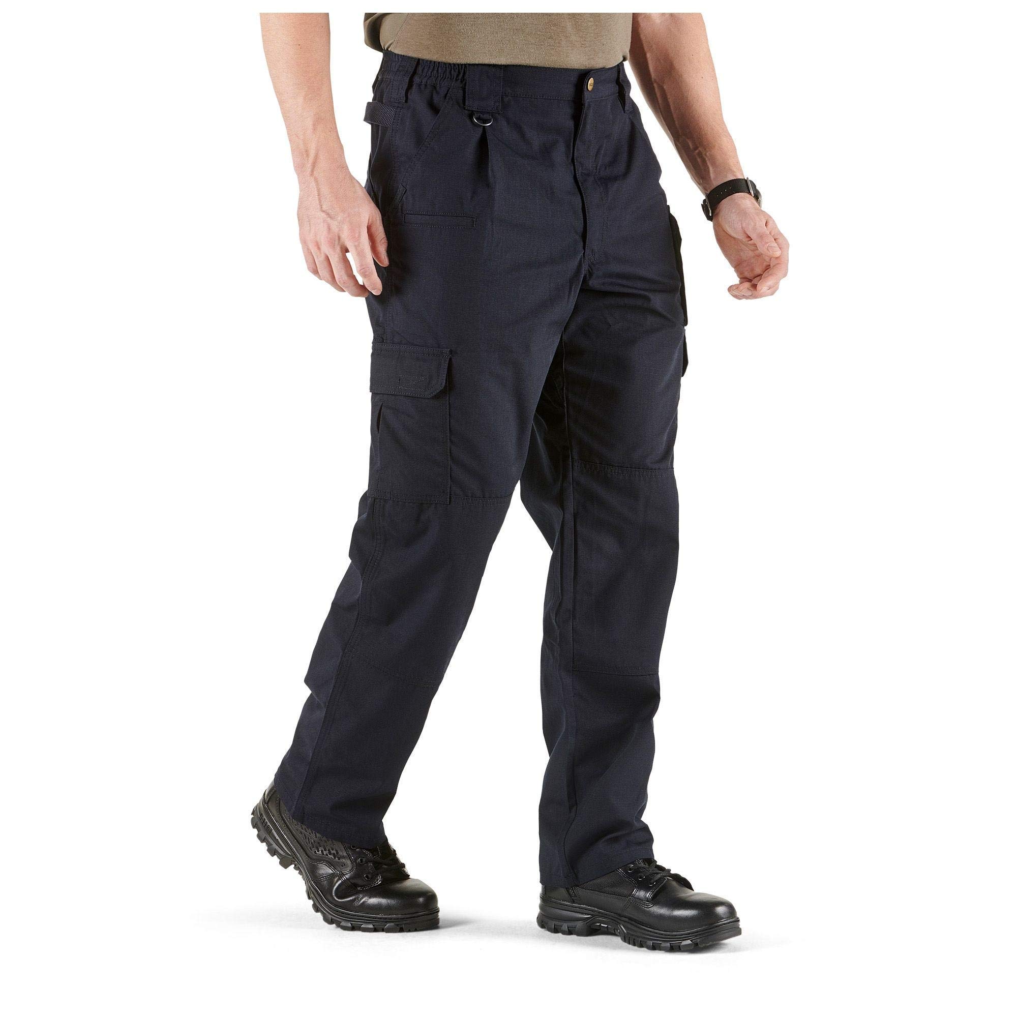 5.11 Tactical Men's Taclite Pro Lightweight Performance Pants, Cargo Pockets, Action Waistband, Dark Navy, 38W x 30L, Style 74273