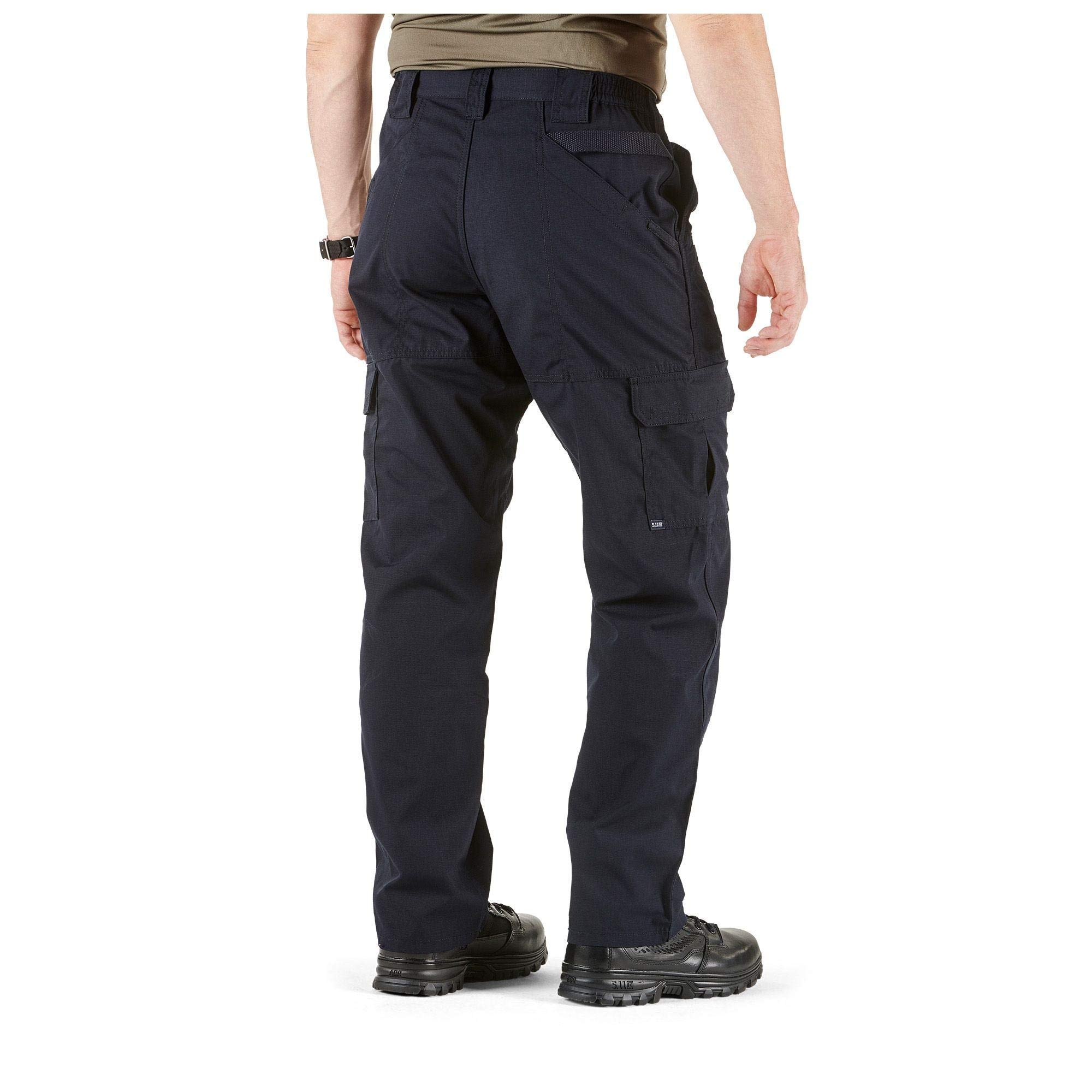 5.11 Tactical Men's Taclite Pro Lightweight Performance Pants, Cargo Pockets, Action Waistband, Dark Navy, 38W x 30L, Style 74273