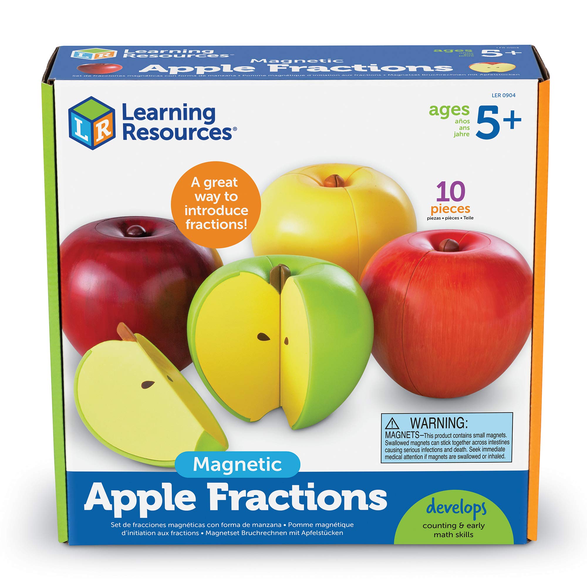 Bring fractions to life with these sectioned apple magnets