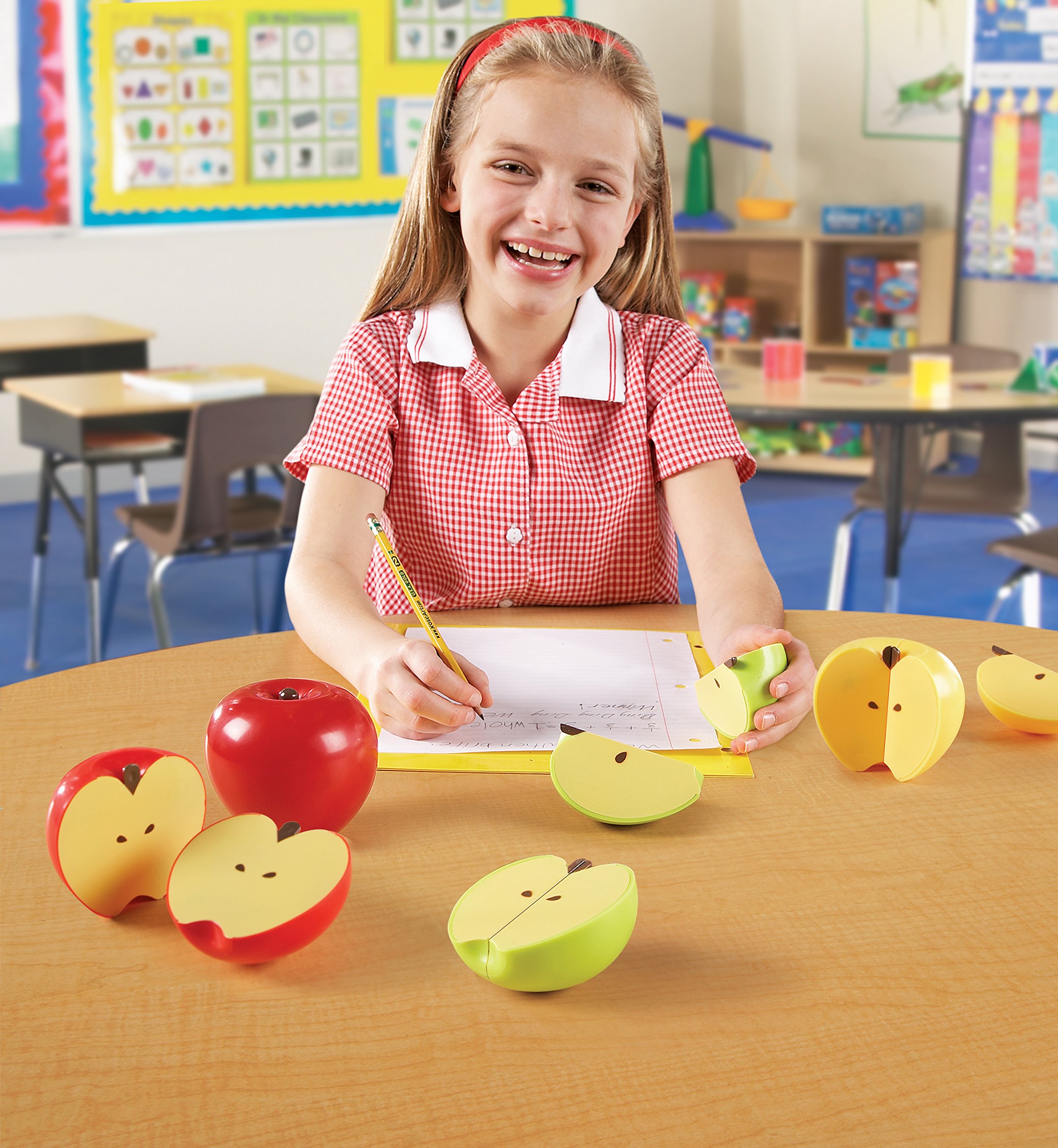 Bring fractions to life with these sectioned apple magnets