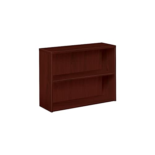 HON 10500 Series Bookcase - Bookcase with 2 Shelves, 36w x 13-1/8d x 29-5/8h, Mahogany (H105532)