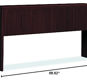 HON 10700 Series Stack On Storage, 68 5/8w x 14 5/8d x 37 1/8h, Mahogany