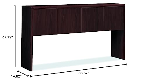 HON 10700 Series Stack On Storage, 68 5/8w x 14 5/8d x 37 1/8h, Mahogany