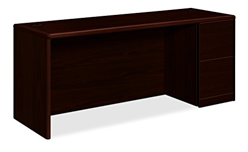 HON 10707RNN 10700 72 by 24 by 29-1/2-Inch Full-Height Right Pedestal Credenza, Mahogany Frame/Top