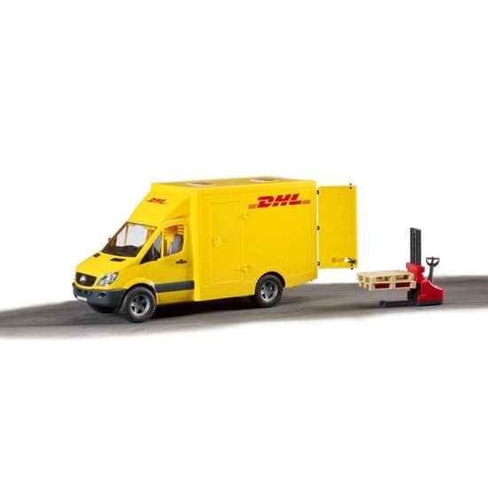 Bruder 02534 Mercedes Benz MB Sprinter DHL Delivery Truck with Hand Pallet Jack