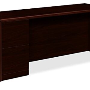 HON 10708LNN 10700 72 by 24 by 29-1/2-Inch Full-Height Left Pedastal Credenza, Mahogany Frame/Top