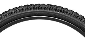 Schwinn Replacement Bike Tire, 24" x 1.95" Mountain Bike Tire, Wide & Blocky Knobs, Steel Bead Construction, Fits Internal Rim Widths 19mm-29mm, PSI Range 35 to 65