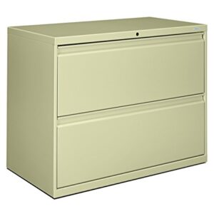 HON Brigade 800 Series Lateral File | 2 Drawers | Radius Pull | 36" W | Putty Finish