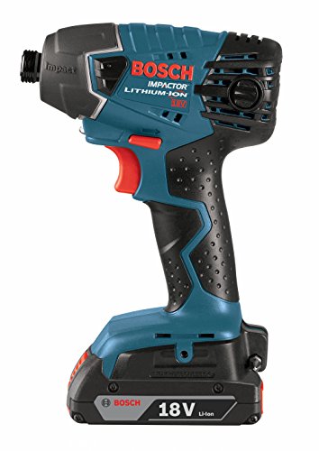 Bosch 25618-02 18-Volt Lithium-Ion 1/4-Hex Impact Driver Kit with 2 Batteries, Charger and Bag, Blue