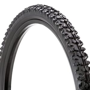 Schwinn Replacement Bike Tire, 24" x 1.95" Mountain Bike Tire, Wide & Blocky Knobs, Steel Bead Construction, Fits Internal Rim Widths 19mm-29mm, PSI Range 35 to 65