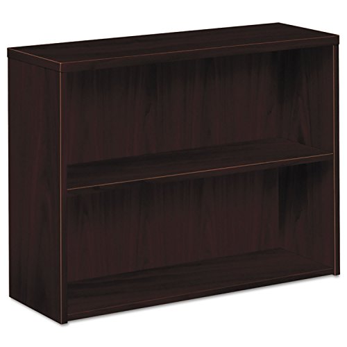 HON 10500 Series Bookcase - Bookcase with 2 Shelves, 36w x 13-1/8d x 29-5/8h, Mahogany (H105532)