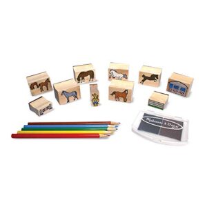 Melissa & Doug 12410 Horses Stamp Set | Arts & Crafts | Stamp Sets & Stencils | 4+ | Gift for Boy or Girl, Multicolor