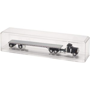 Pioneer Plastics 633C Clear Plastic Display Cases for 1:64 Scale Trucks, 15.625" W x 3.5" D x 3" H (Mailer Box)