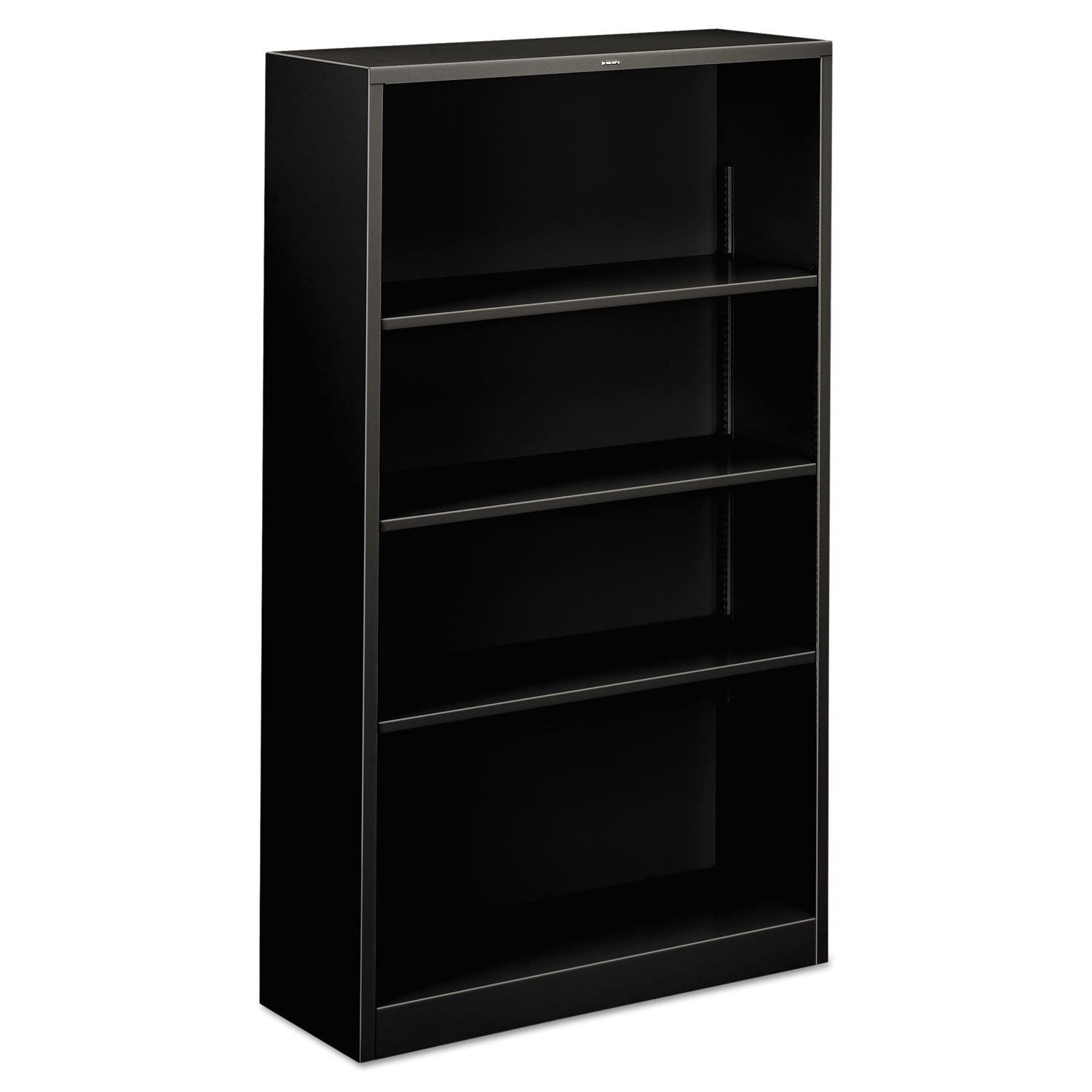 HON 4 Shelf Metal Bookcase - Black - HONS60ABCP