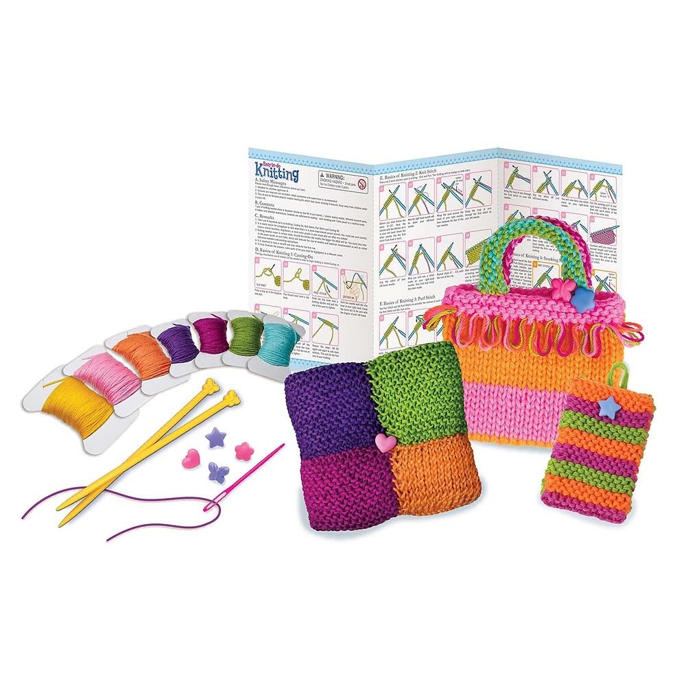 4M Easy to Do Knitting Art, Learn to Knit, Easy to Follow for Boys and Girls Ages 8+