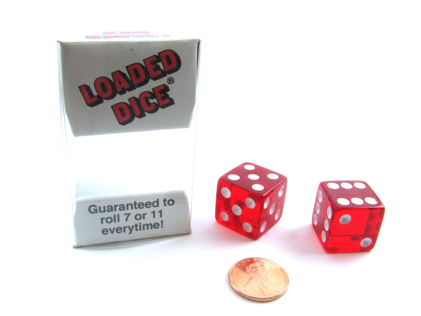 Koplow Games 1 X Transparent Loaded Dice (2)