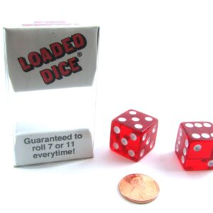 Koplow Games 1 X Transparent Loaded Dice (2)