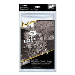 ultra pro regular size 7-1/8" x 10-1/2" resealable comic bags