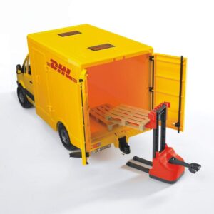 Bruder 02534 Mercedes Benz MB Sprinter DHL Delivery Truck with Hand Pallet Jack