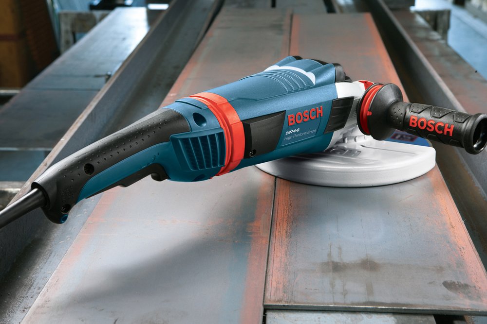 Bosch 1974-8D 7-Inch Large Angle Grinder without Lock On