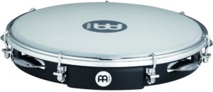 meinl percussion pa10abs-bk 10-inch abs plastic pandeiro with synthetic head, black